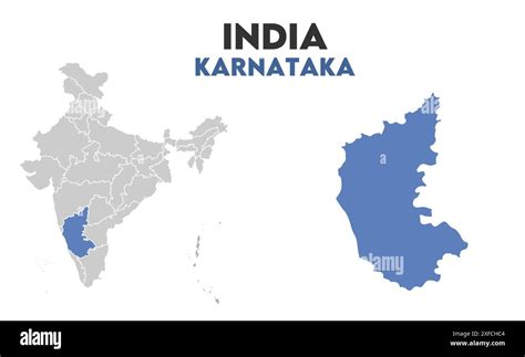 Karnataka Map Graphic1 State Of India Republic Of India Government
