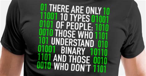 there are only 10 types of people binary code men s premium t shirt