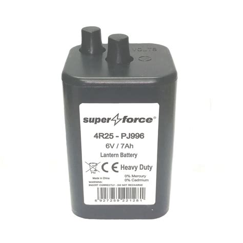 4R25 6V 7Ah PJ996 Lantern Battery ( 4R25X,4LR25,H4R25,4R25G,4R25E,4R25 ...
