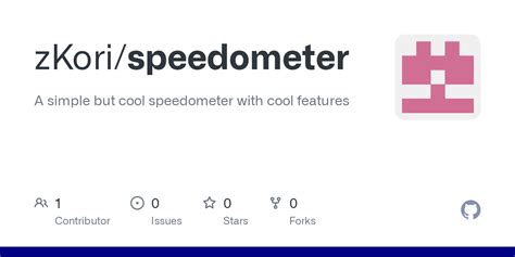 Github Zkori Speedometer A Simple But Cool Speedometer With Cool Features