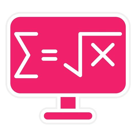 Estilo Del Icono De Las Fórmulas De Diseño Vectorial Vector Premium