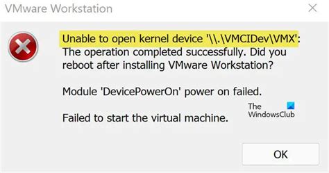 Tidak Dapat Membuka Perangkat Kernel Vmcidevvmx Di Vmware