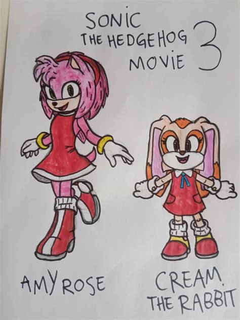 Amy Rose And Cream The Rabbit Colorized By Veru23 On Deviantart