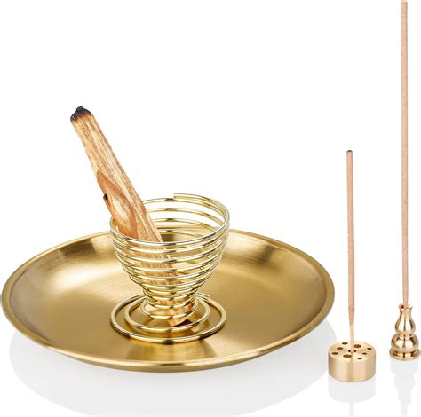 Zenbless 4 In 1 Incense Burner Palo Santo Holder Sage Holder Incense