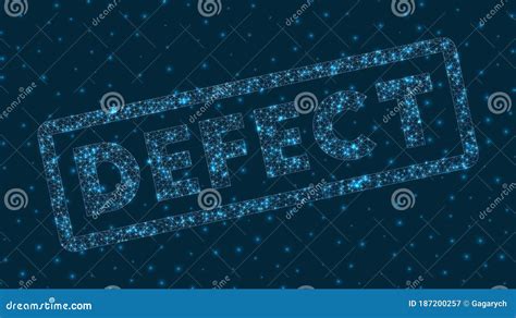 Defect Word In Digital Style Stock Vector Illustration Of Cyberspace
