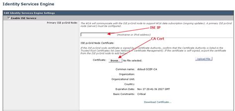 Ise 21 And Wsa Pxgrid Integration With Ca Signed Certificates