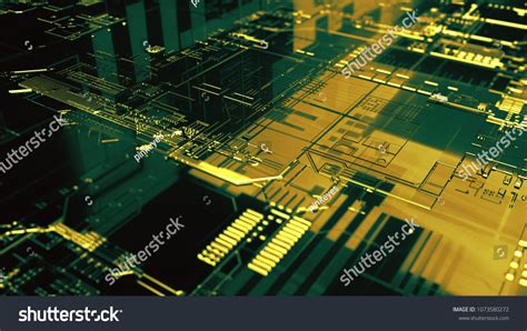 3d Rendering Digital Binary Data Electronic Stock Illustration