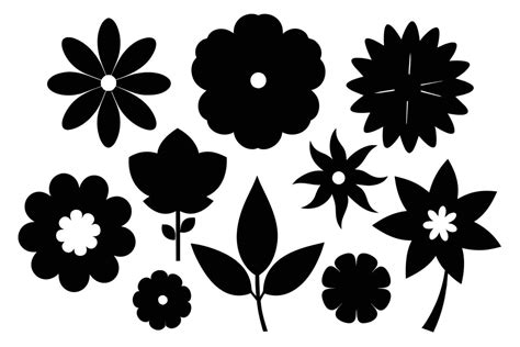 Assorted Flower Shape Vector 41450581 Vector Art At Vecteezy
