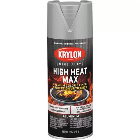 Krylon Max 12 Oz Aluminum High Heat Spray Paint Do It Best