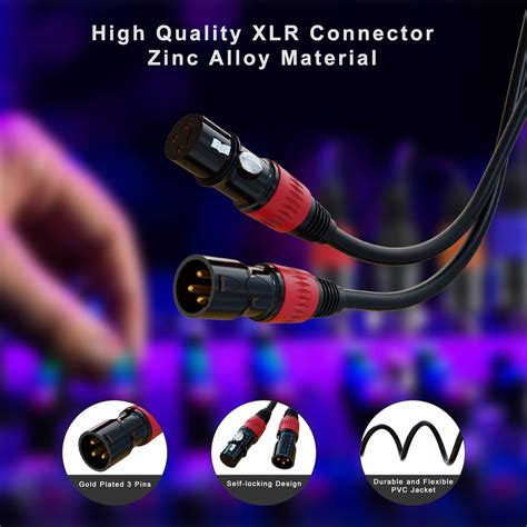 Xlr Cables Xlr Microphone Cable 6 Ft 6 Pack Gold