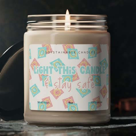 Light This Candle And Stay Safe Funny Condom Candle Scented Soy Candle Adult T Handmade