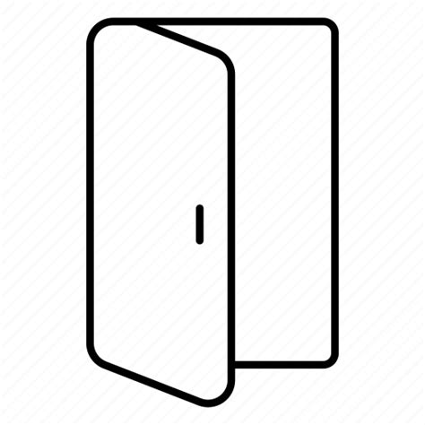 Door Open Enter Exit Icon Download On Iconfinder