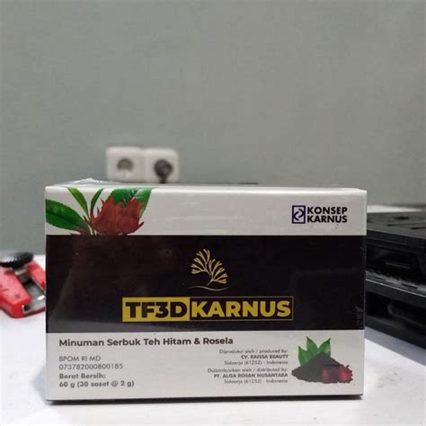 Tf3d Nutrisi Teh Hitam And Rosela Alga Kolagen Official Alga Kirei
