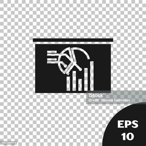 투명 한 배경에 격리 된 그래프 차트 아이콘 블랙 보드입니다 텍스트 파일 아이콘을 보고합니다 회계 기호입니다 감사 분석 계획 벡터 일러스트레이션 0명에 대한 스톡 벡터 아트