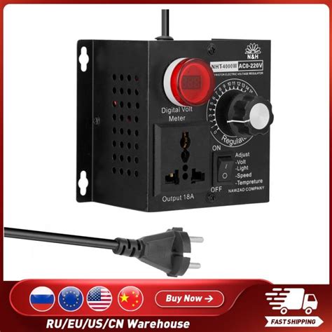 Ac V V W Compact Variable Voltage Controller Portable Speed Temperature Light Voltage