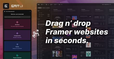 grit ui — framer ui kit and design system