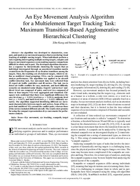pdf an eye movement analysis algorithm for a multielement target