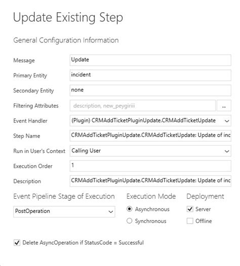 C How To Prevent Firing Dynamics Crm Plugin Execution While Updating