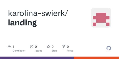 Github Karolina Swierklanding