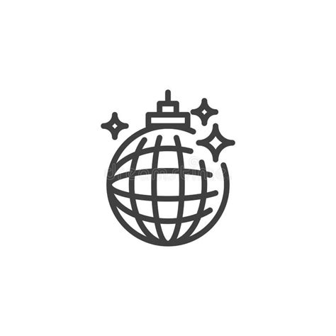Disco Ball Icon Vector Filled Flat Sign Solid Pictogram Isolated On