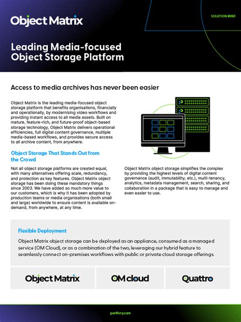 object matrix leading media focused object storage platform pixitmedia