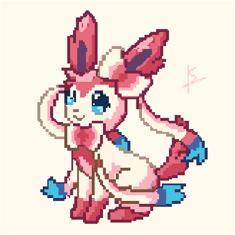 Sylveon Pixel Updated Sylveon Sprites Pokémon Wilds Mods