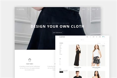 Clomod Clean Woocommerce Theme Wordpress Themes ~ Creative Market