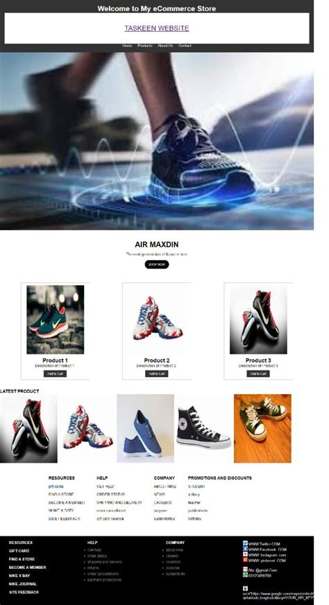 Taskeen Nadeem On Linkedin Html Css Ecommerce Webdevelopment