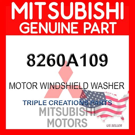 Genuine Mitsubishi 8260a109 Motor Windshield Washer Oem Ebay