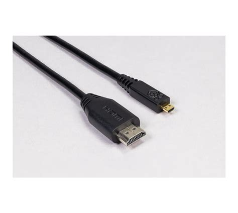 Someone S In A Makro Official Raspberry Pi Black 1m Micro Hdmi To