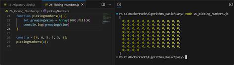 Js Hackerrank Picking Numbers By Aiya Aiyara Medium