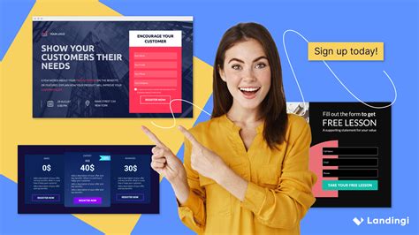 sign up landing page definition how to create and examples