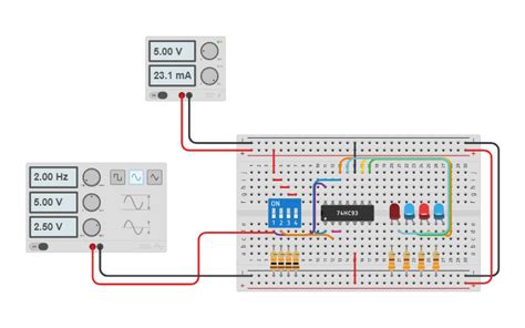 circuit design contador sincrono aula tinkercad