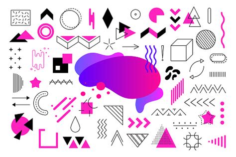 설계를 위한 복사 공간과 요소로 기하학적인 분홍색 그라데이션 웹 판매 포스터 광고 템플릿 프로모션을 위한 벡터 일러스트레이션 0