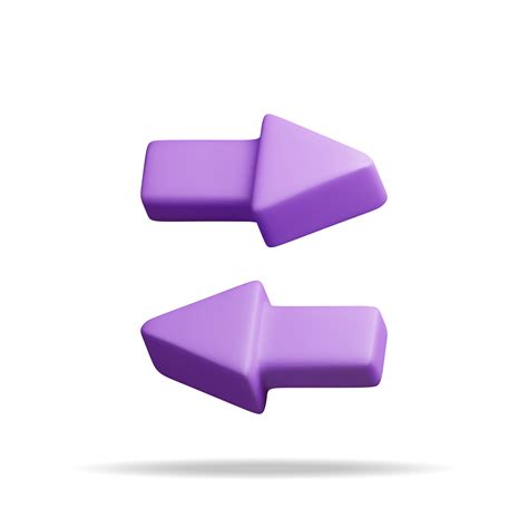 3d Arrow Pointing Isolated On White Render Computer Pointer For Various Actions Volumetric Web