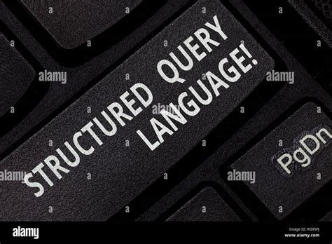 Text Sign Showing Structured Query Language Conceptual Photo Computer Language For Relational