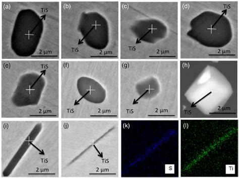 Single Tis Inclusions In No 2 Steel Sample A H Nearly Ellipsoidal