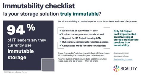 True Immutability Secure Data With S Object Storage Scality
