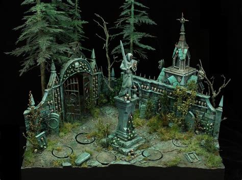 Tutorial Creating An Abandoned Graveyard Diorama Etsy Uk Diorama