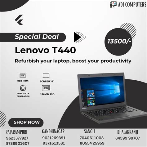 Lenovo I5 4th Gen With SSD Laptop At Best Price Lenovo T440 Heavy Duty Laptop Intel I5 4th