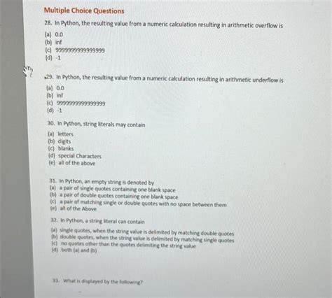 Solved Truefalse Questions 1 True Or False In Python A