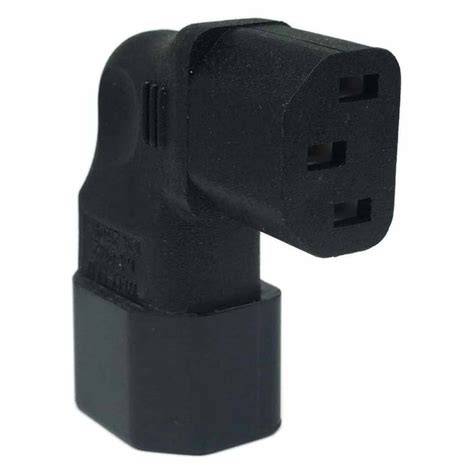 C14 Connector Power Plug To C13 Socket Power Adapter Ac Plug Left Angle Roboticsdna