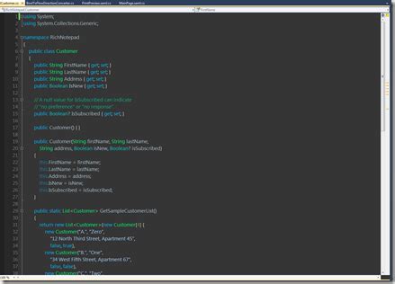 My Visual Studio Dark Theme