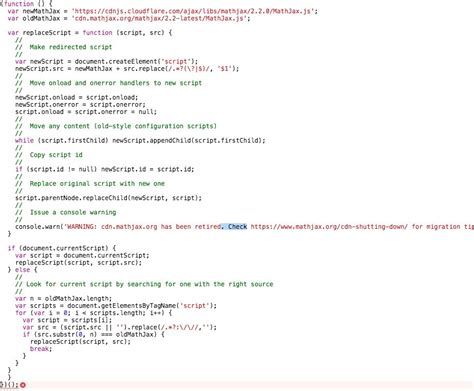 Javascript Mathjax Plugin Creating Error Stack Overflow