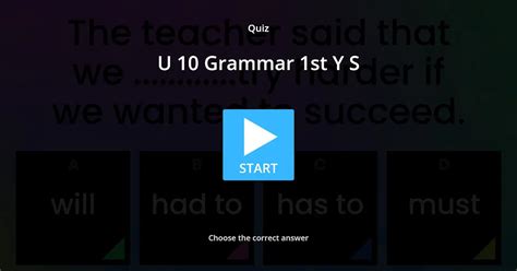 Exercise 10 G 1 Grammar