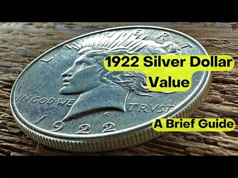 1922 Silver Dollar Value History And Guide To The Peace Coin