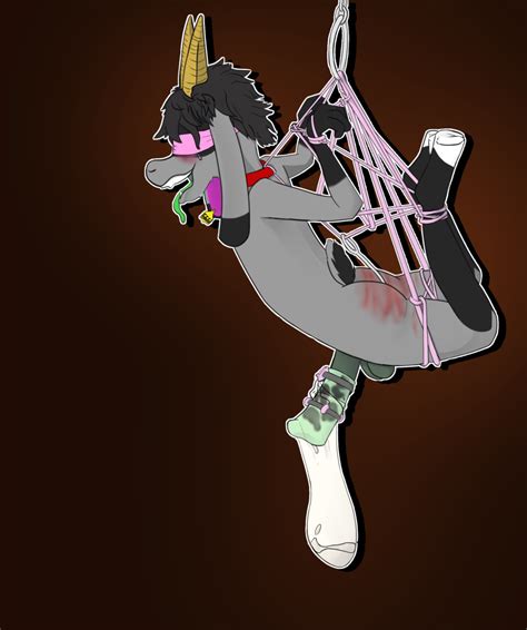 Rule 34 Anal Hook Anthro Ass Balls Blindfold Bondage Bound Bovid Caprine Collar Condom Ear Tag
