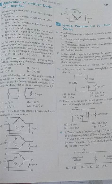 301 1 Aplication Of Junction Diode As A Rectifier With An Ac In Filo