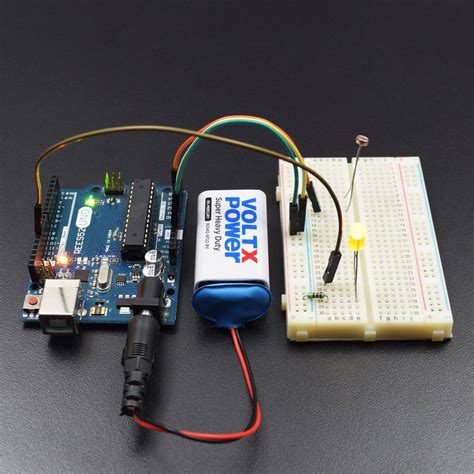 Control The Intensity Of Led Using Ldr Interfacing With Arduino Uno