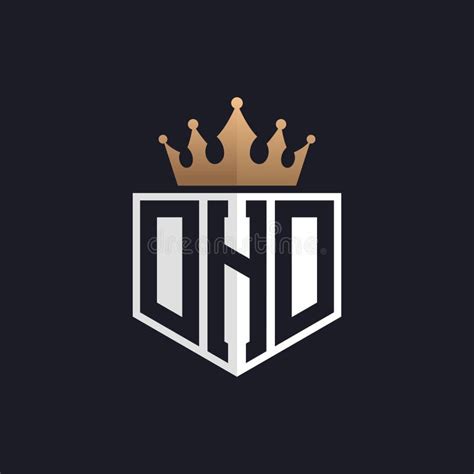 Luxury Dhd Logo With Crown Elegant Initials Dhd Letter Logo For
